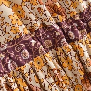Dresses | Boho Floral Print Button Drawstring Waist Dress | Poshmark